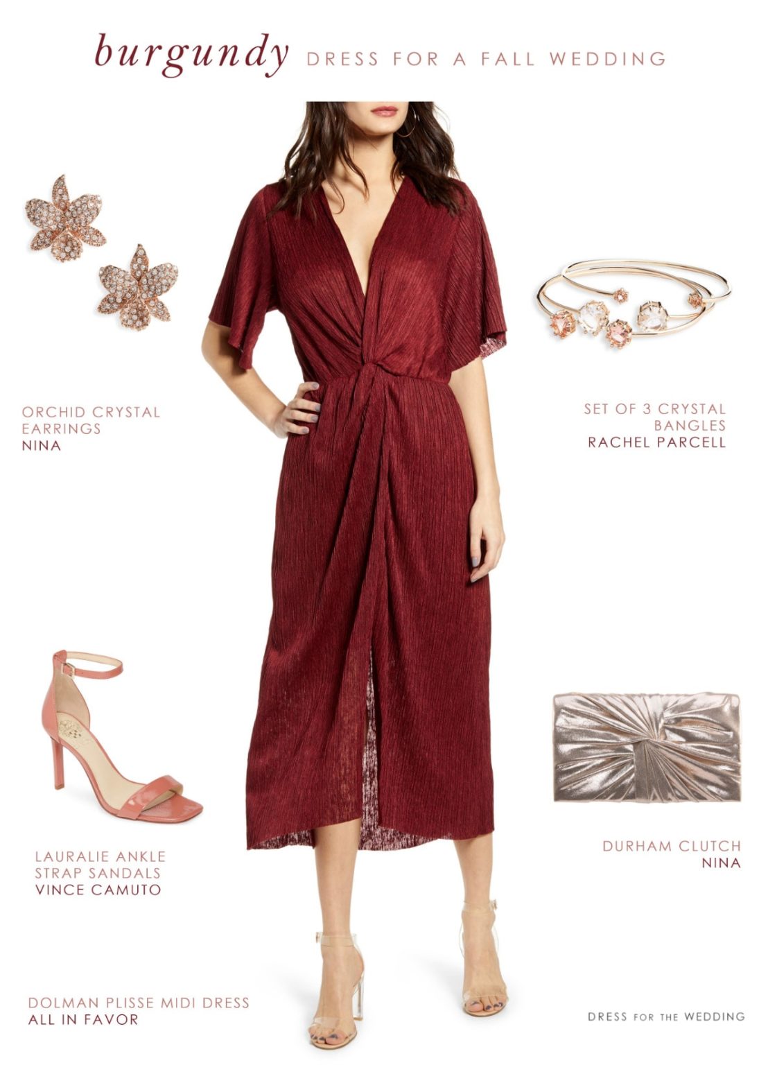 Burgundy Dress for a Fall Wedding