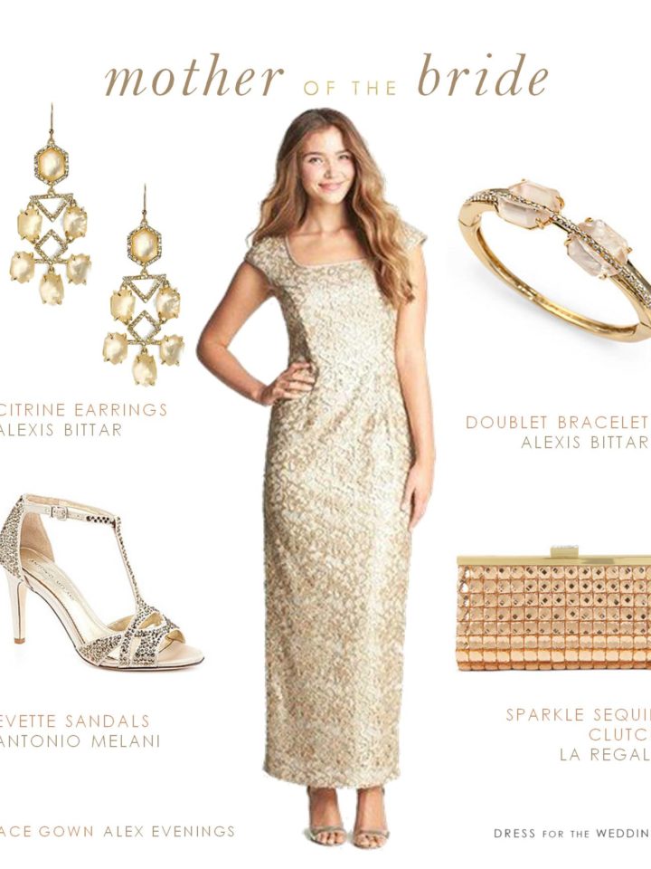 Gold Wedding Attire Ideas - Dress for the Wedding