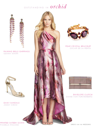 Pretty Printed Formal Gown for Fall