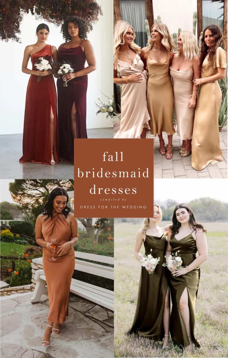 The Best Fall Bridesmaid Dresses In Autumn Colors - Dress for the Wedding